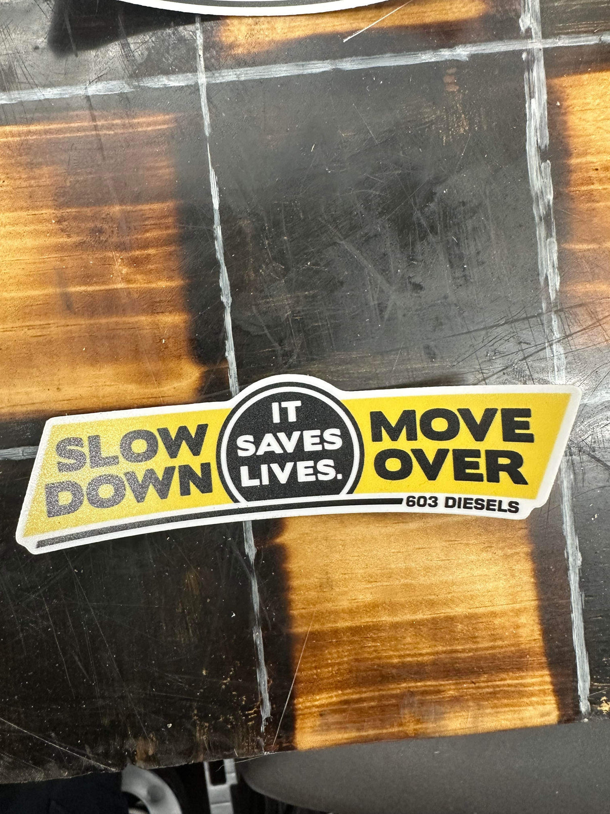 Slow Down Move Over Sticker – 603 DIESELS