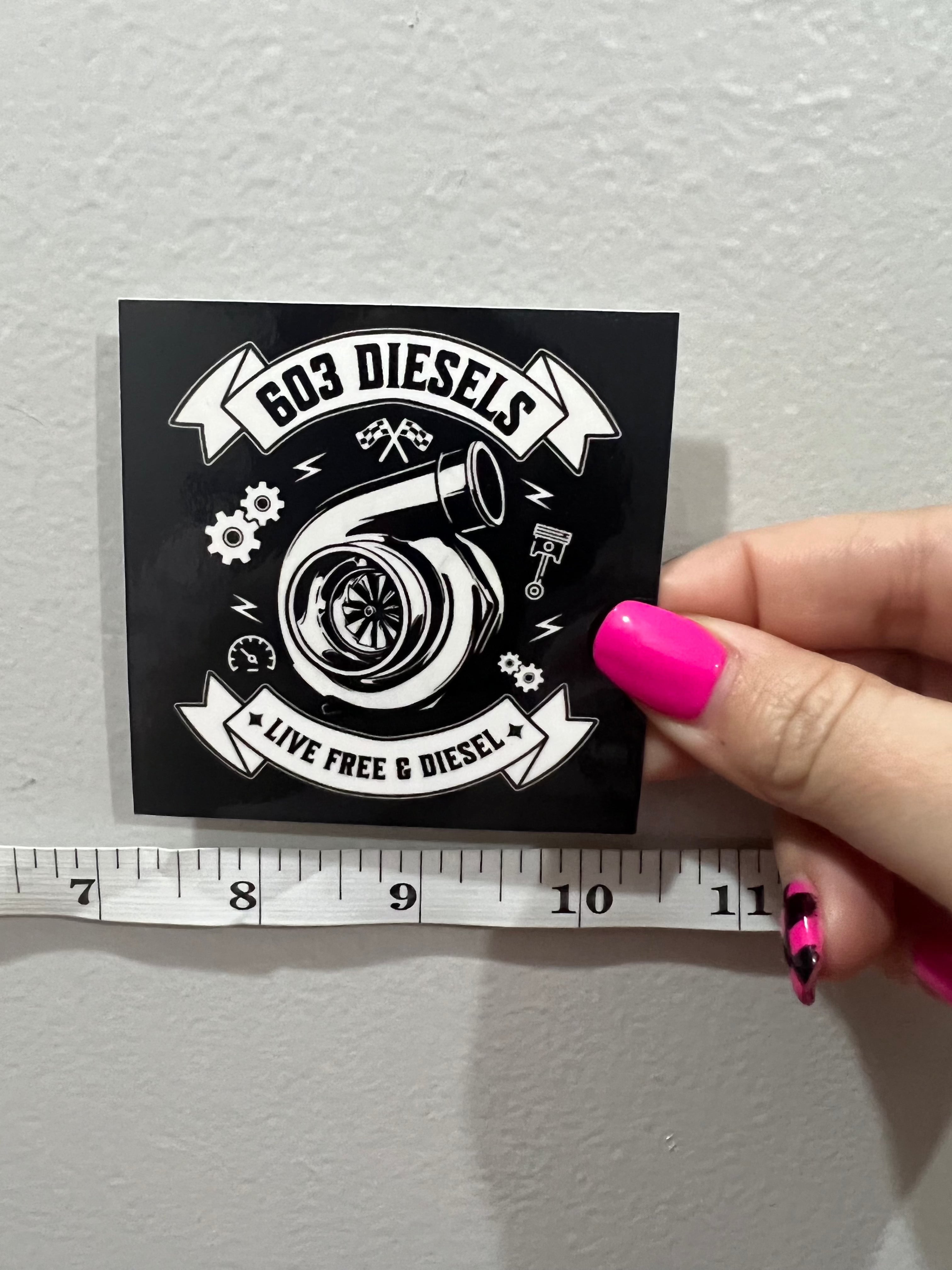 Live Free & Diesel Turbo Sticker – 603 DIESELS