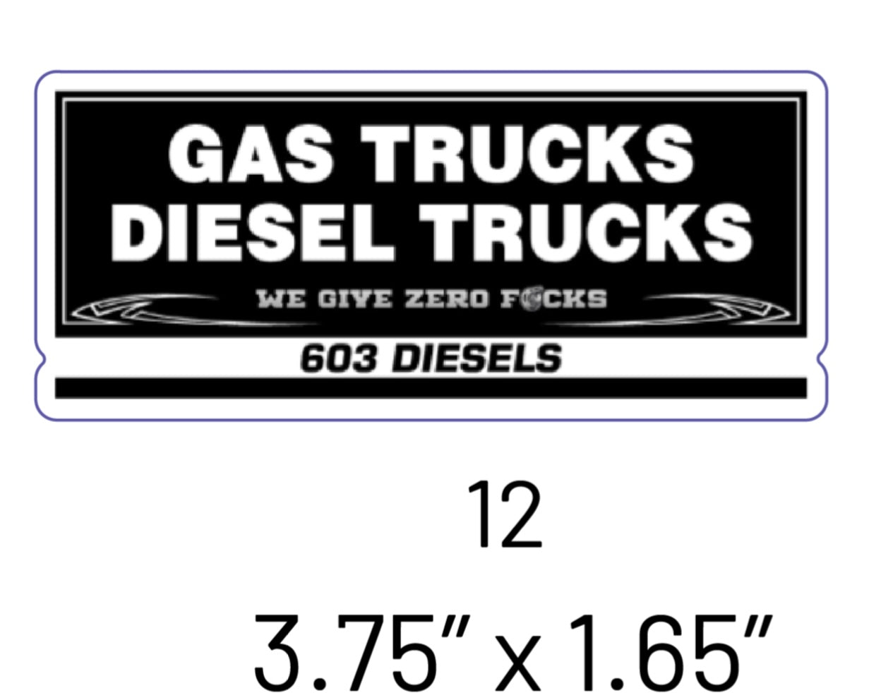 Gas Trucks, Diesel Trucks Sticker – 603 DIESELS